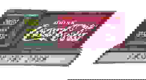 Coca-cola Light Up Countertop Waterfall Sign Auction