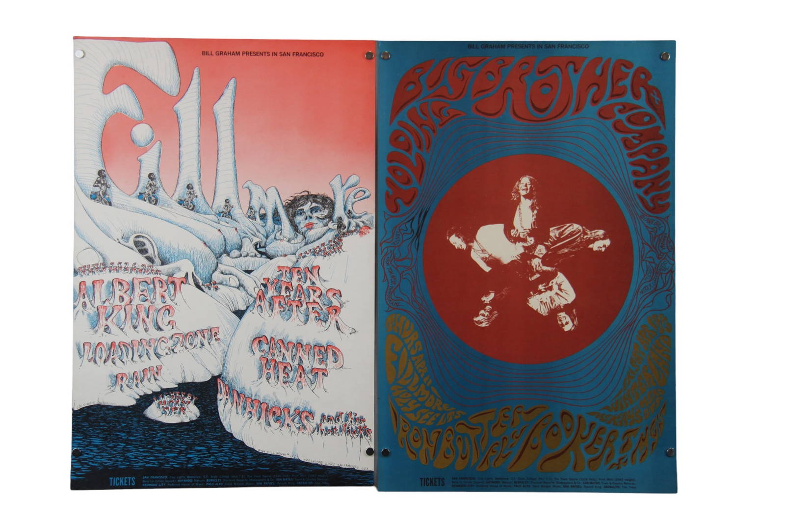 (2) 1968 Fillmore West Concert Posters Auction