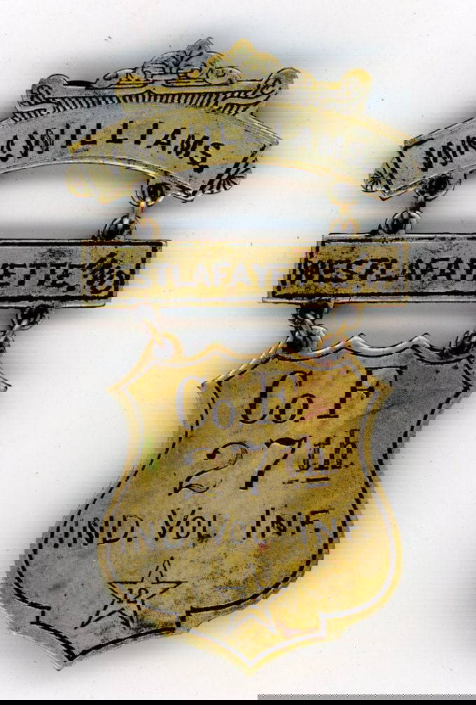 Civil War Identification Badge Ind. Vol. Inf. Auction