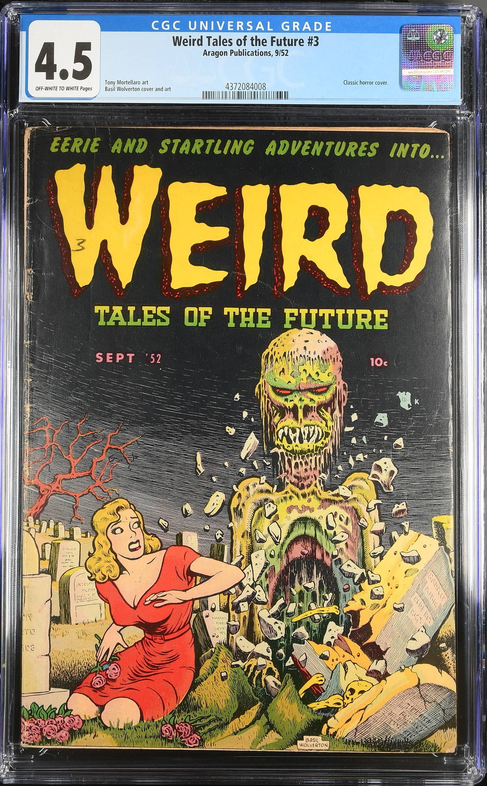 Weird Tales Of The Future #3 9/52 Cgc 4.5 Auction