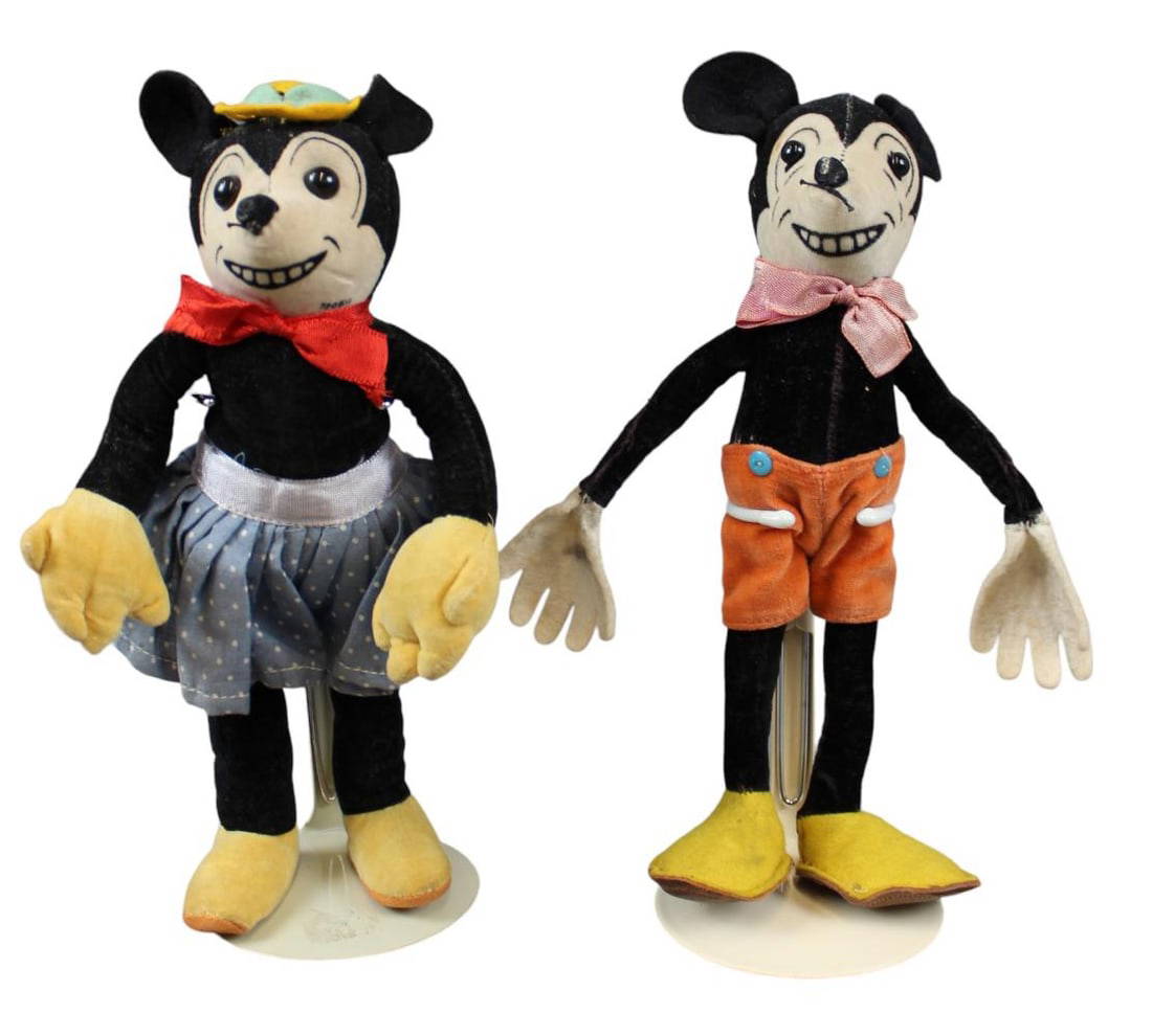 Mickey & Minnie Dean's Rag Book Dolls Auction