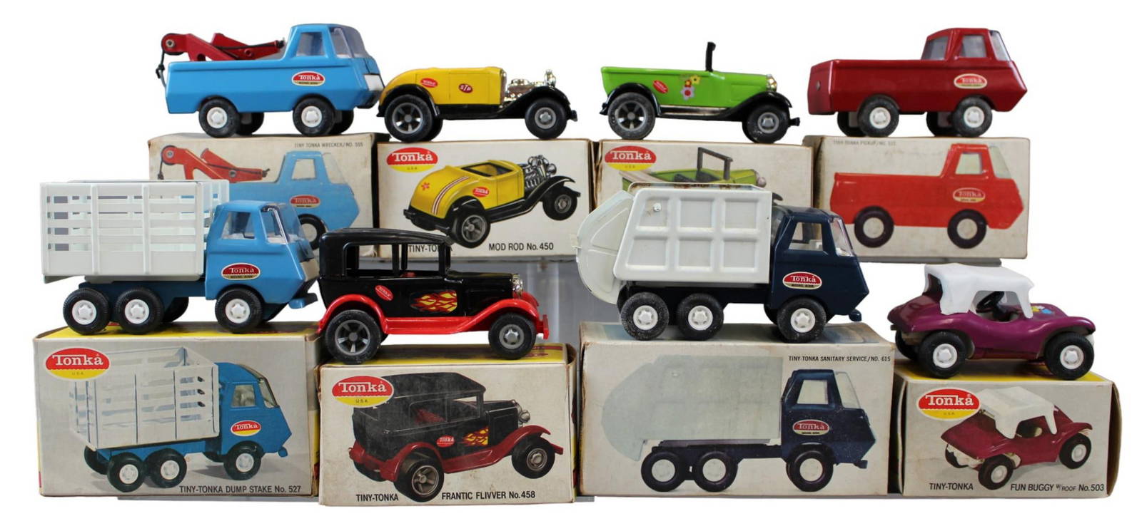 8 Boxed Vintage Mini Tonka Trucks Auction