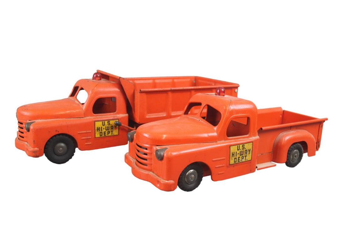 Unusual Structo Hi-way Department Trucks Auction