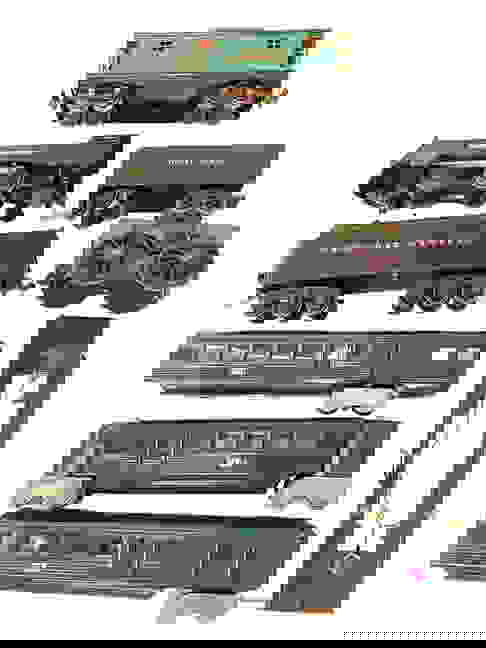 9pc Assorted Trains & Parts Lot Auction