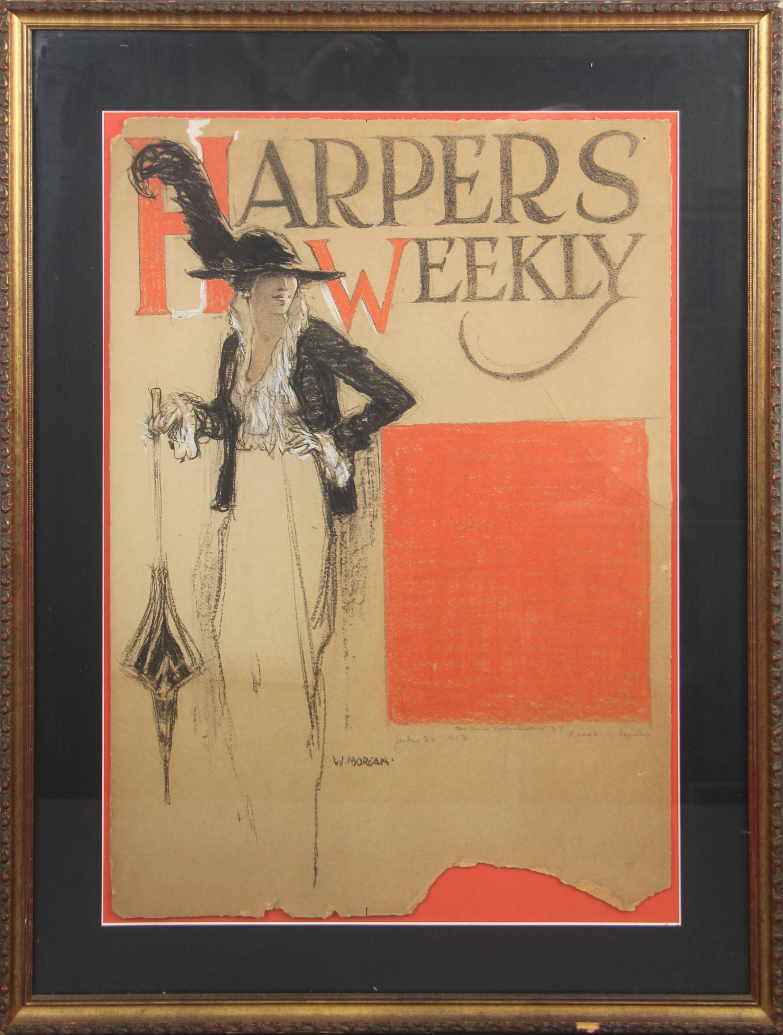 Wallace Morgan, Harper's Weekly Cover Art, 1913 Auction