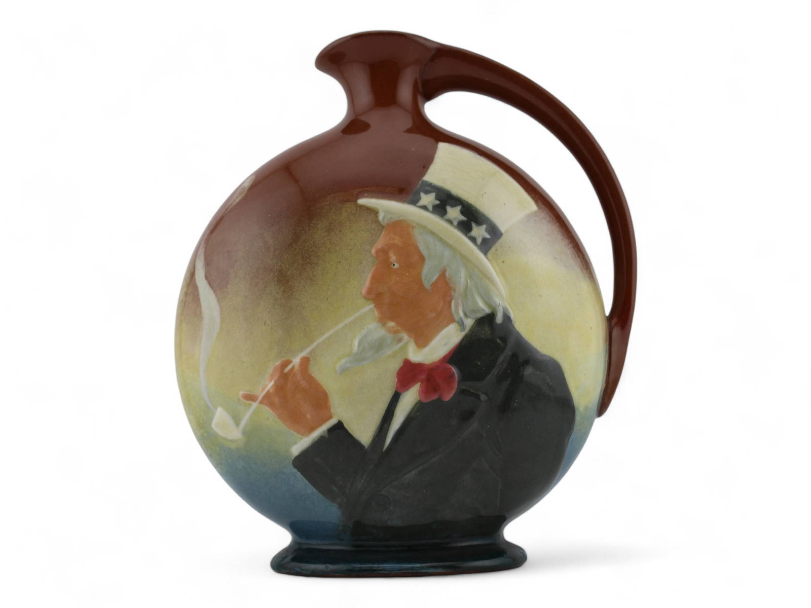 Royal Doulton "uncle Sam" Dewars Whisky Flask Auction