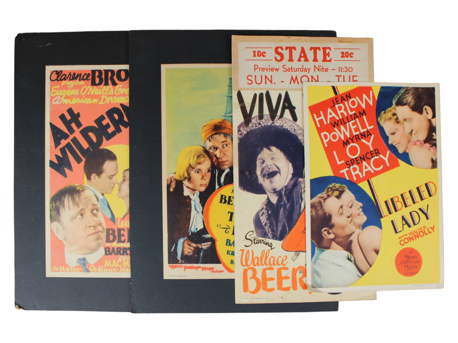 Group Of (4) 1930's Midget Window Cards Auction