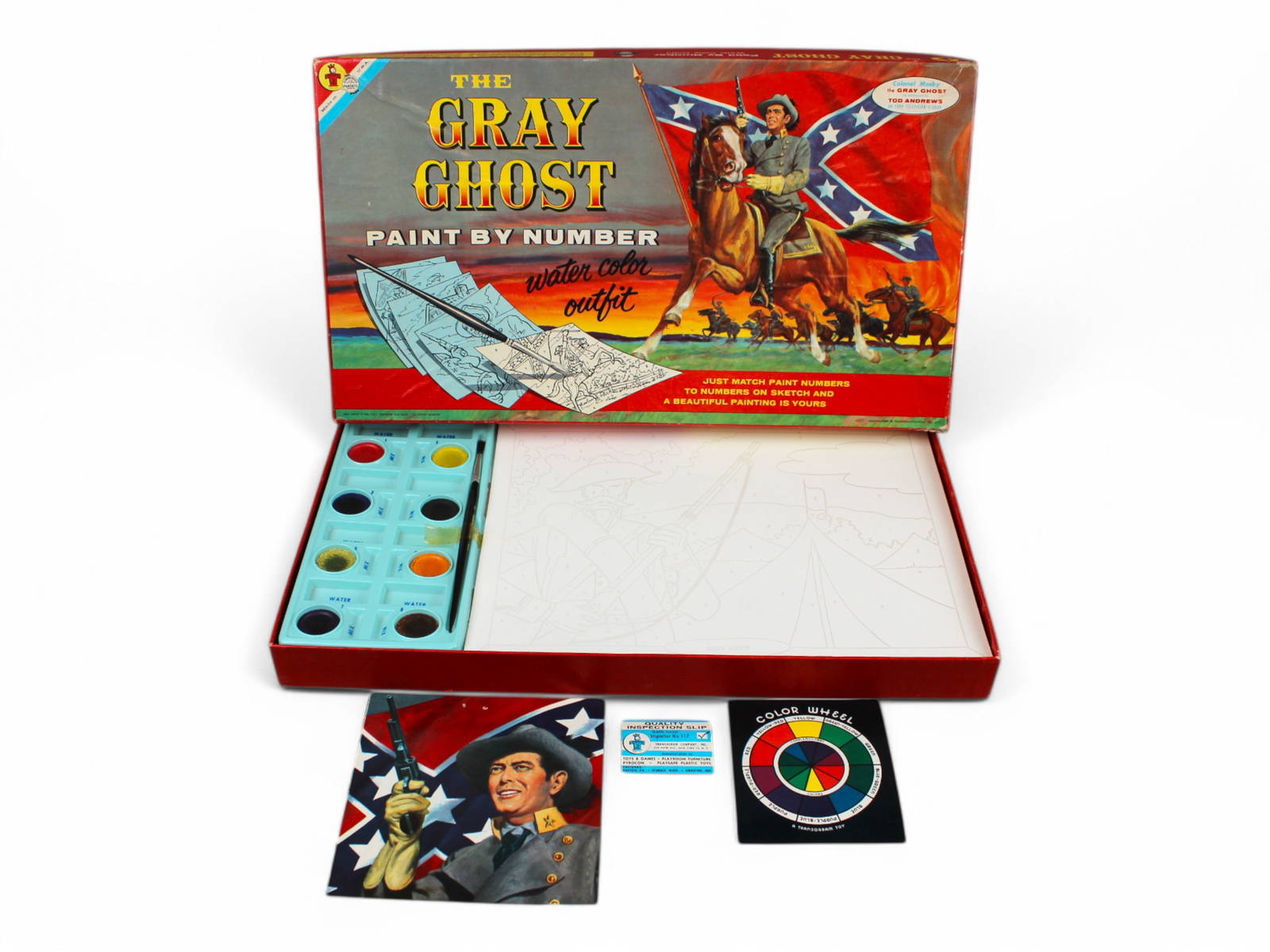 Transogram. The Gray Ghost Paint By Number Set Auction