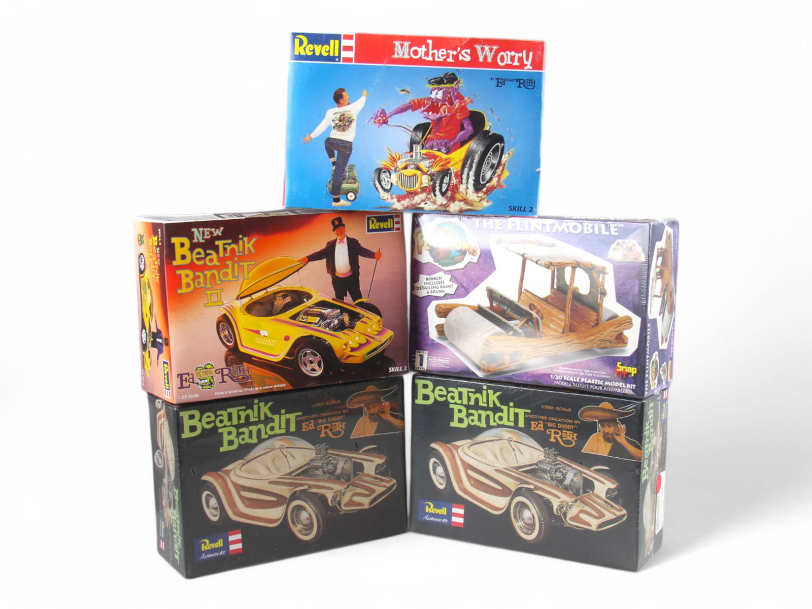 (5) Boxed Model Kits, 3 Sealed, Revell & Lindberg Auction