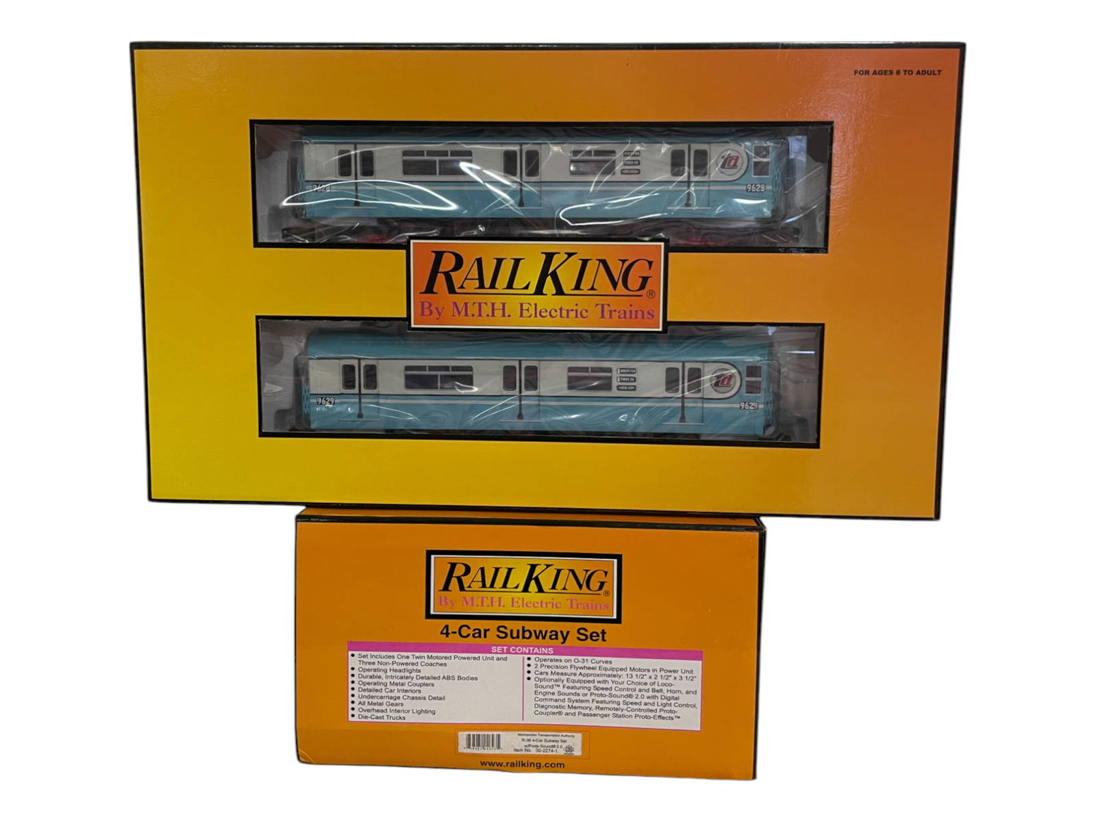Mth Railking Mta R36 Subway Set(red) Auction