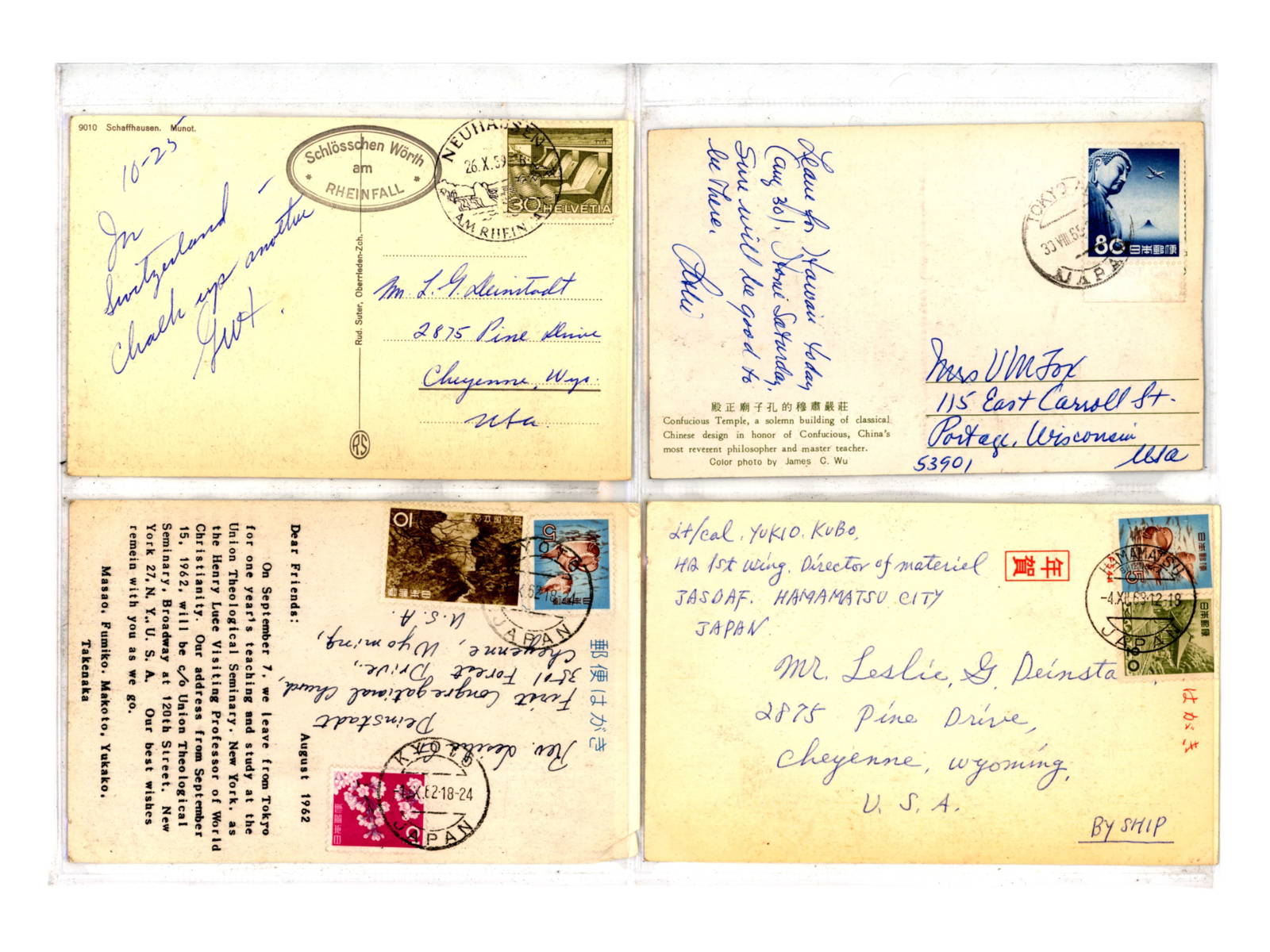 Small Postcard Album Of Foreign Cards Auction