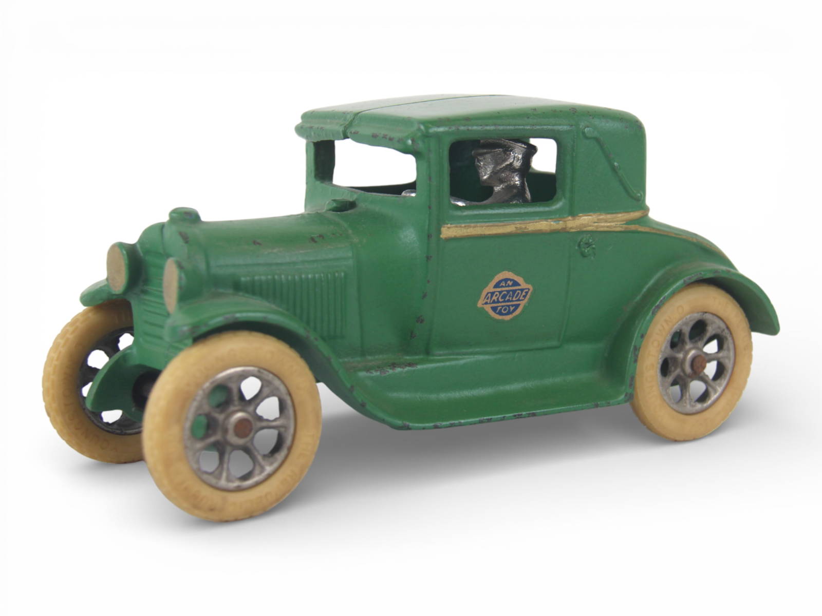 Arcade Cast Iron Sedan W/ Driver & Label Auction