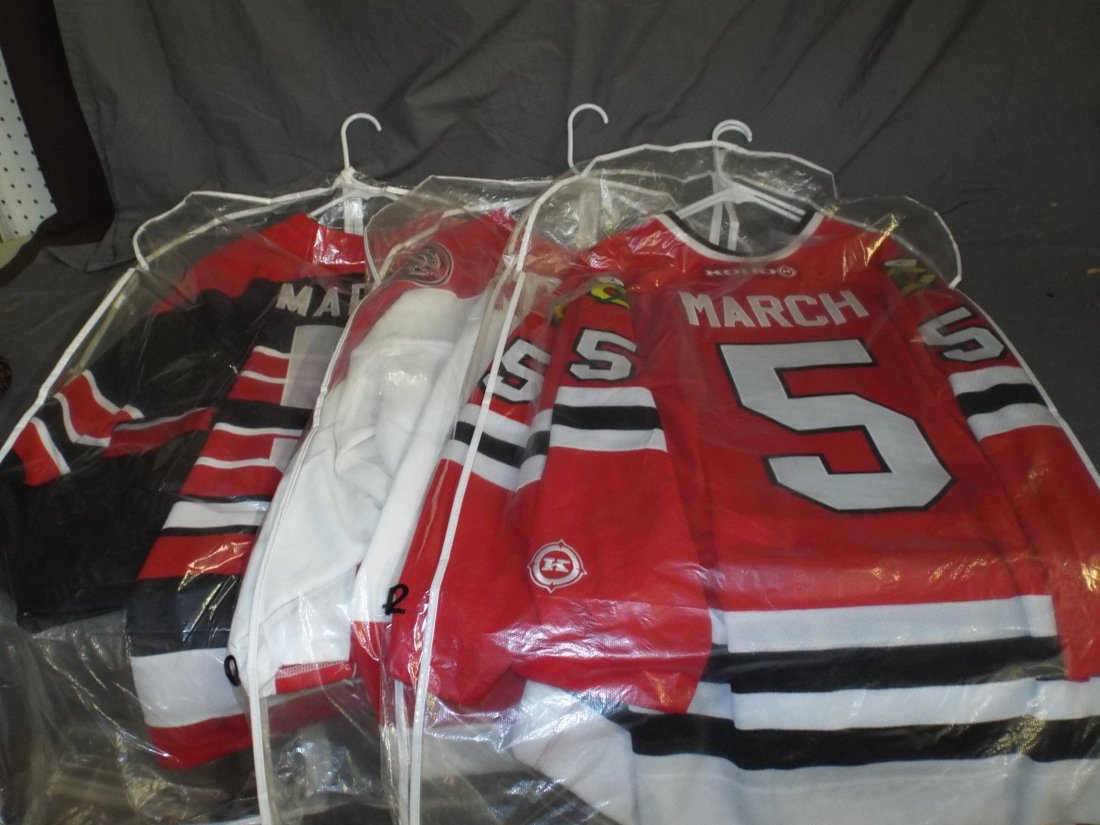 Lot of 4 Mush March Game Worn Jerseys