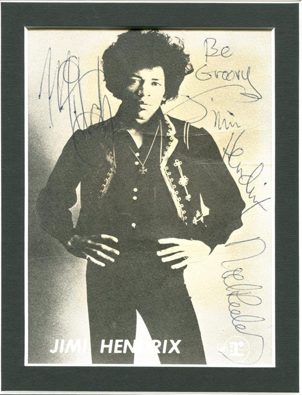 Signed Jimi Hendrix, Mitch Mitchell & Noel Redding