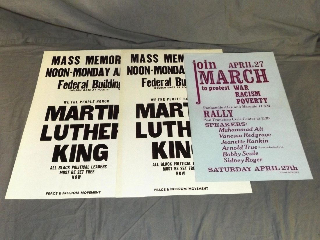 (3) 1968 Black Protest Posters