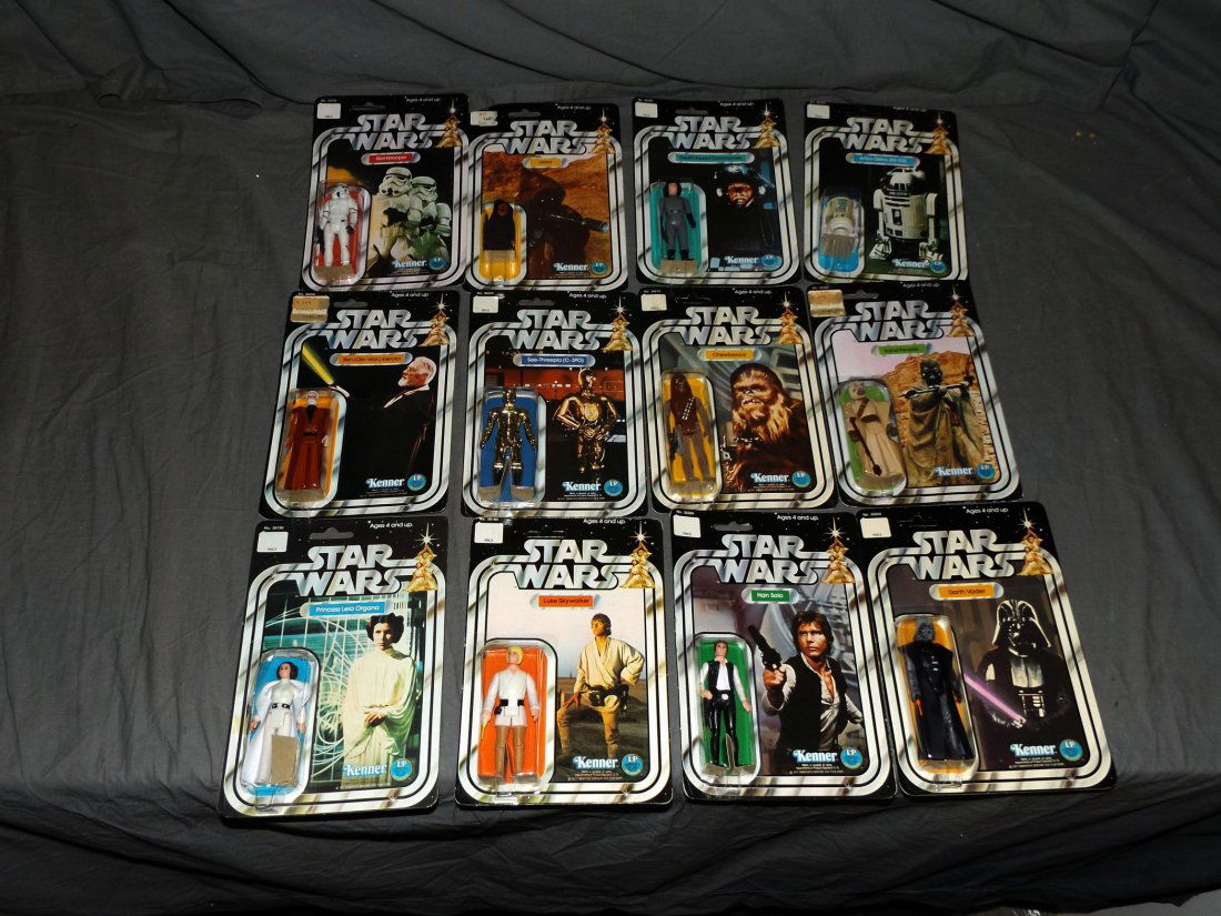 MOC Set of 12 Orig Star Wars 12 Back Figures