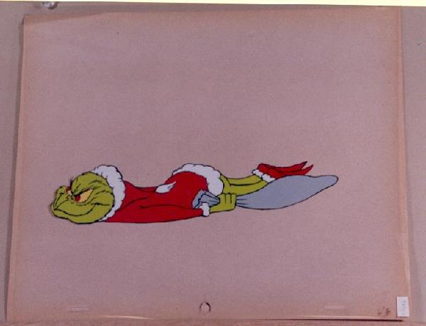 2218: THE GRINCH PRODUCTION CEL W/MATCHING DRAWING