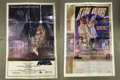2 1977 Star Wars Movie Posters