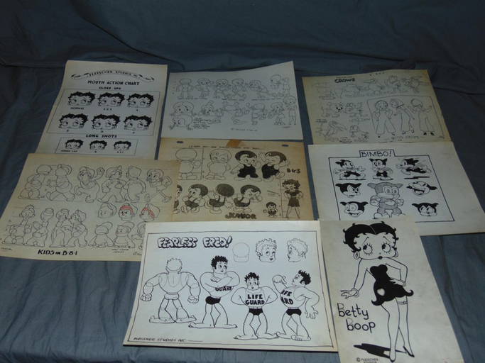 Fleischer Studios Stat Model Sheets. Betty Boop.