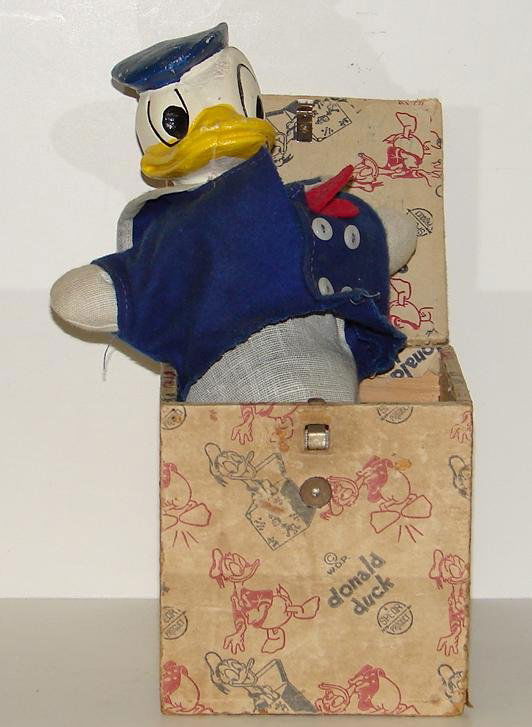 4013: "DONALD DUCK" JACK-IN-THE-BOX