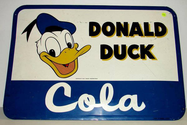 Donald Duck Tin Sign.