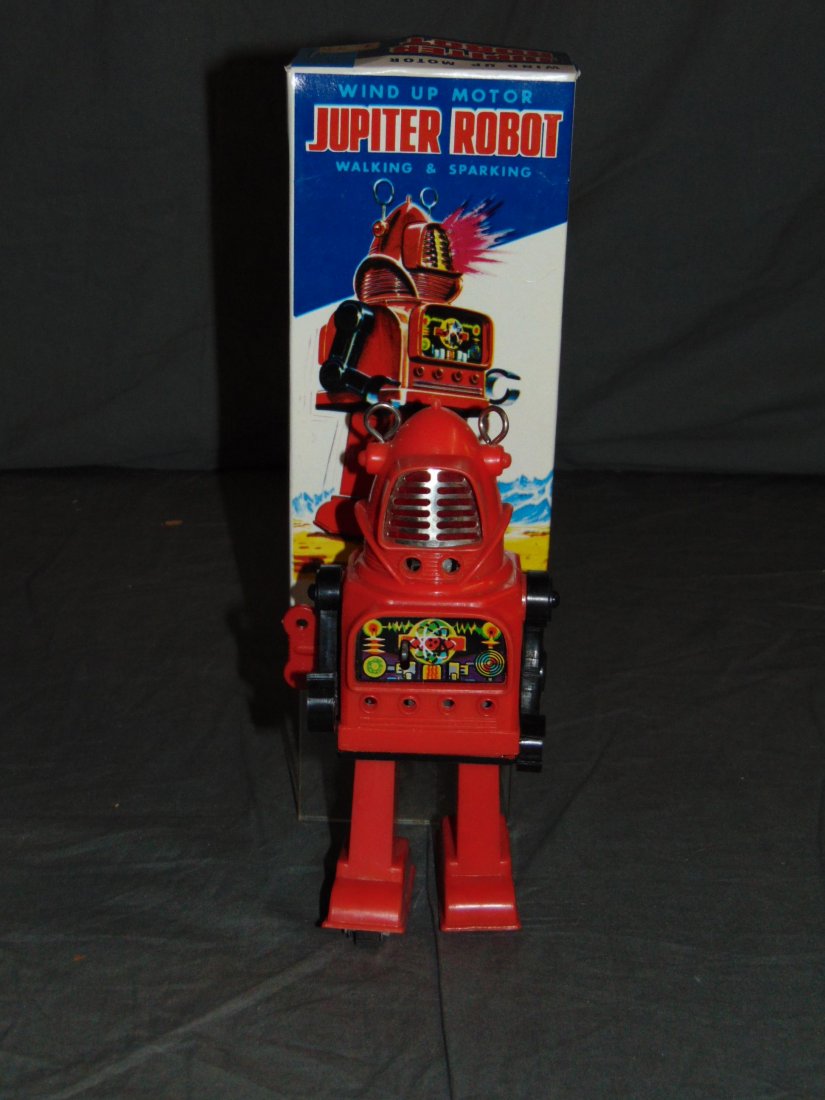 Boxed Windup Jupiter Robot Ko Japan