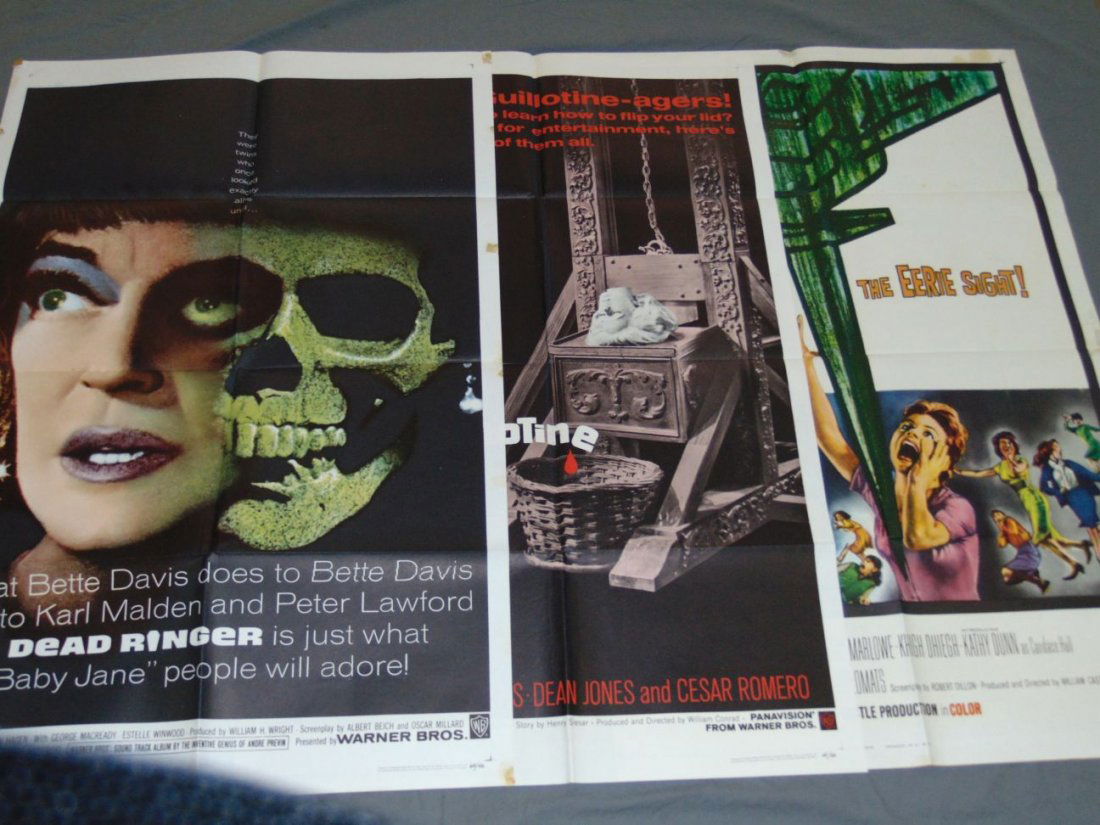 (3) Original 1960's One Sheet Movie Posters