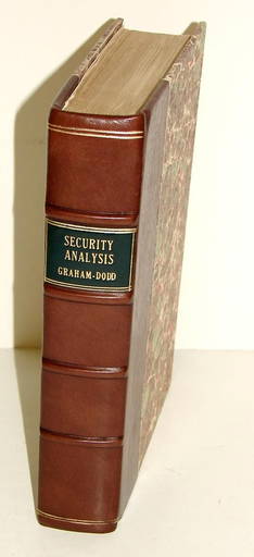 Rare, Graham Dodd, Security Analysis, 1934 1st E