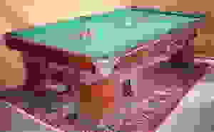 Brunswick "randolf" Circa 1920 Pool Table W/ball