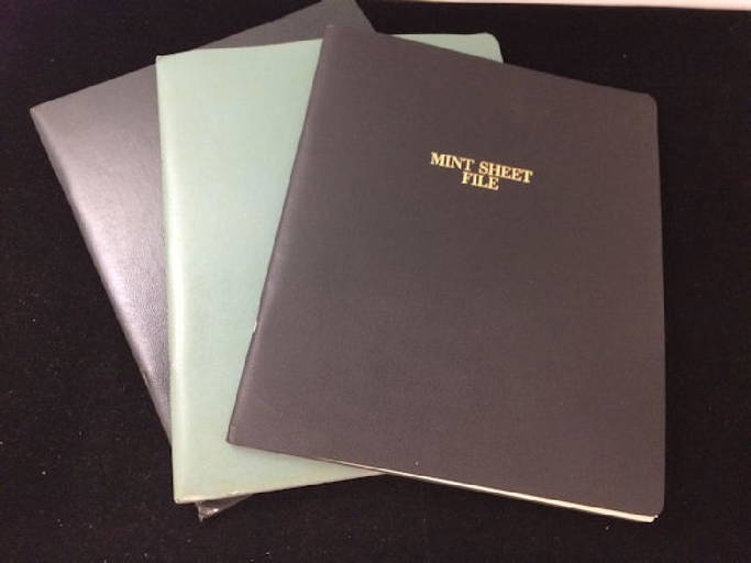 3 "mint Sheet File" Albums With U.s. Mint Sheets