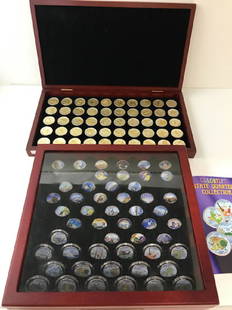 Gold & Silver Highlighted U.s Statehood Quarters