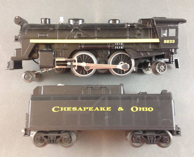 Lionel O Gauge Engine No. 8633 And Chesapeake & Ohio
