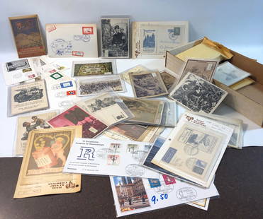 Wwii Era German Postcards Lot, Wedding Invitation Card