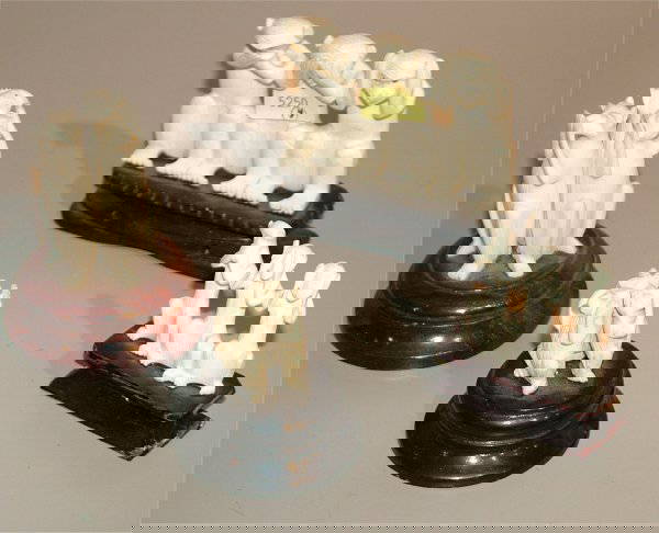 4 Pc Carved Ivory "hear No Evil Monkeys"