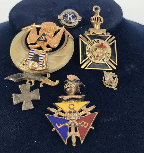 Six Assorted Membership Pins & Pendants