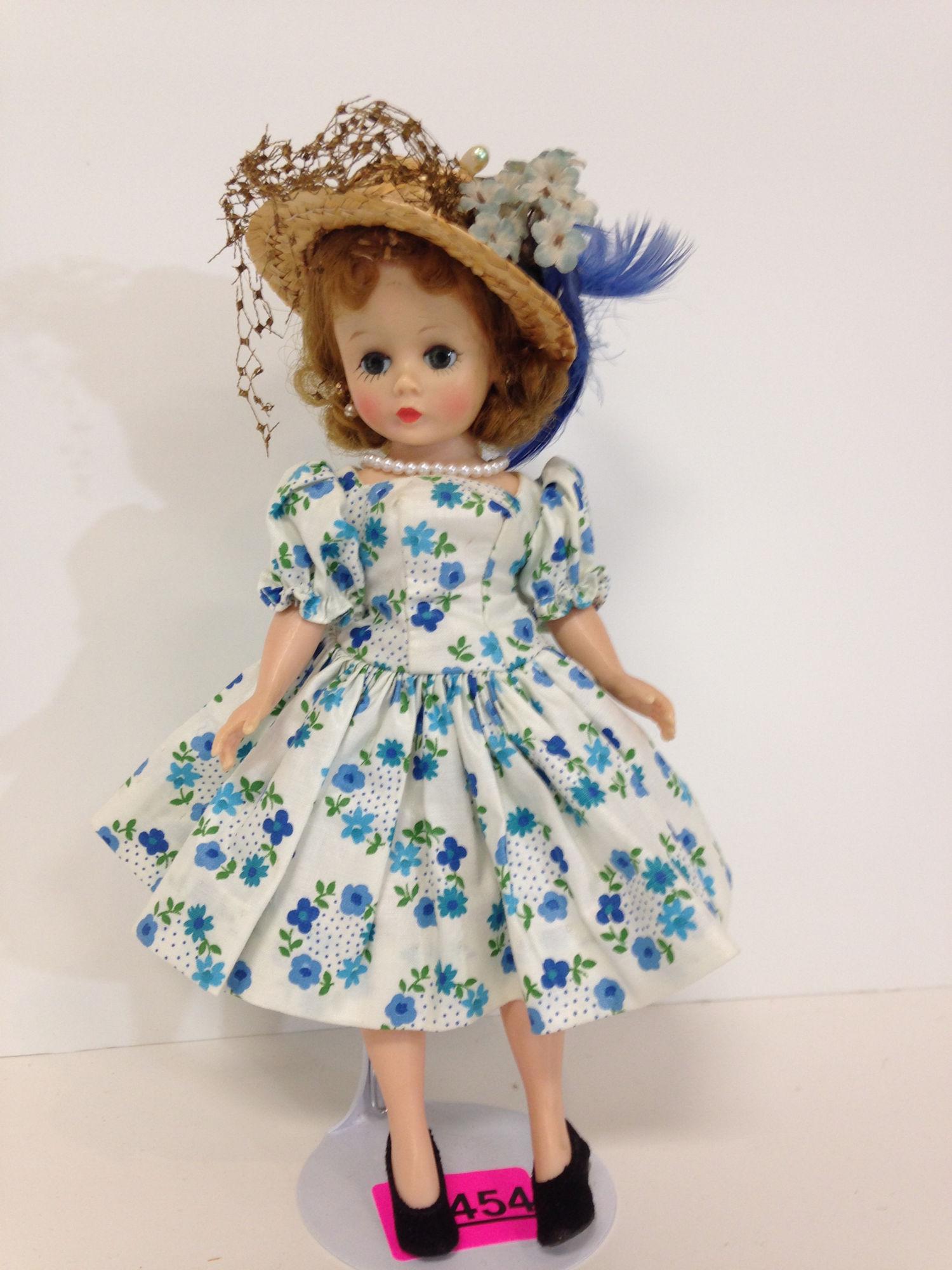 Vintage Madame Alexander Cissette Doll In Tagged Dress.