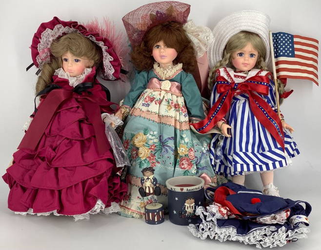 (3) Boxed Robin Woods Dolls Including "rainey",