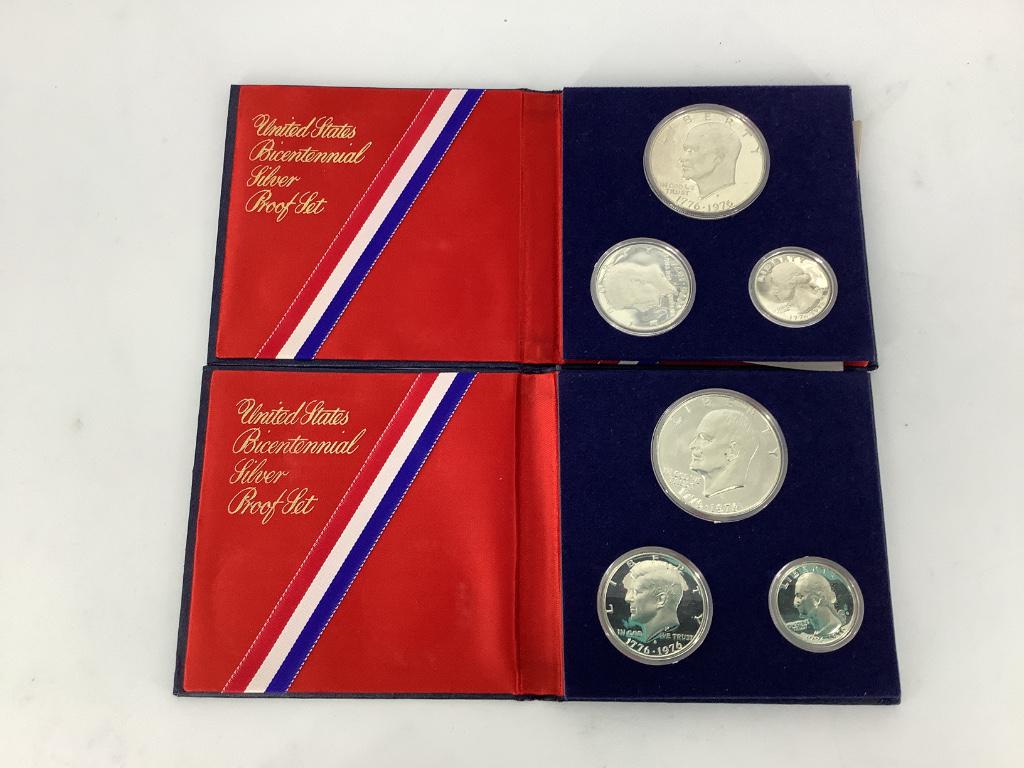 Two Silver Bicentennial Coin Sets