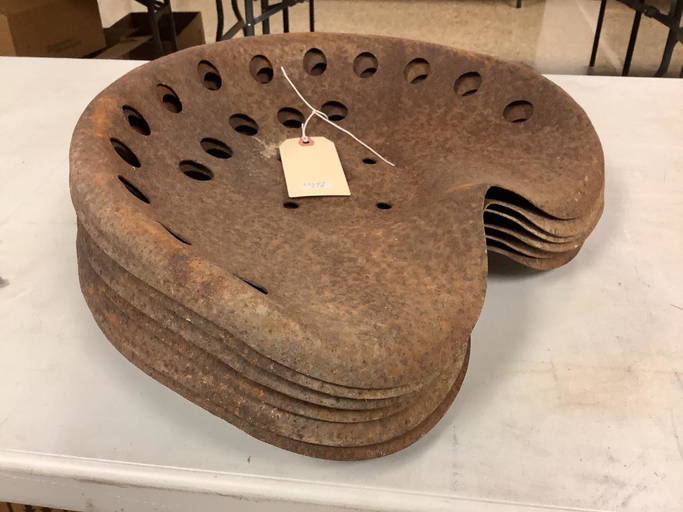 6 Steel Tractor Seats.