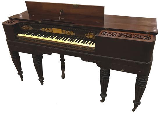 "samuel Neilson" Pianoforte, 68" X 27" X 35.5"