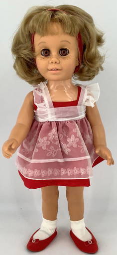 Reproduction Mattel Chatty Cathy In Original Box.