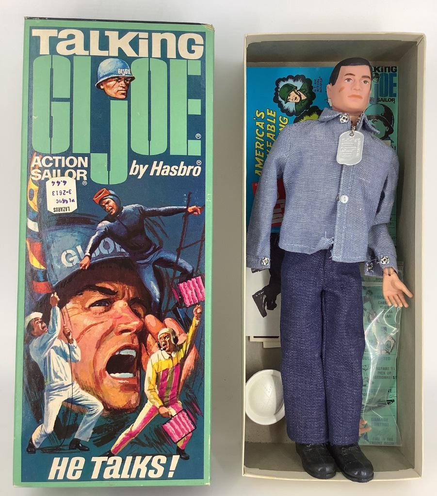 Vintage G.i. Joe Talking Action Sailor In Original Box.