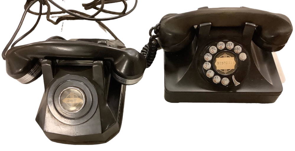 2 Phones 1940s North Electric And Automatic Electric