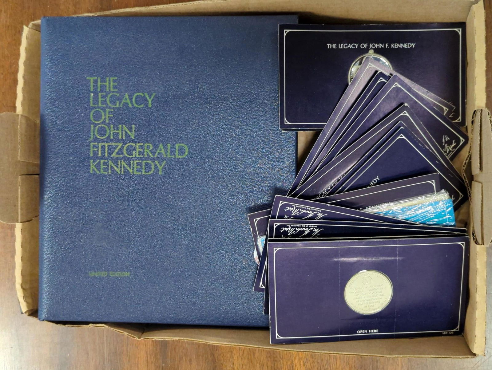 The Legacy Of John Fitzgerald Kennedy Numismatic Album With Tokens