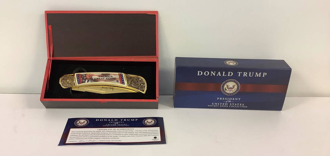 Donald Trump Pocket Knife Collection. # 5278881