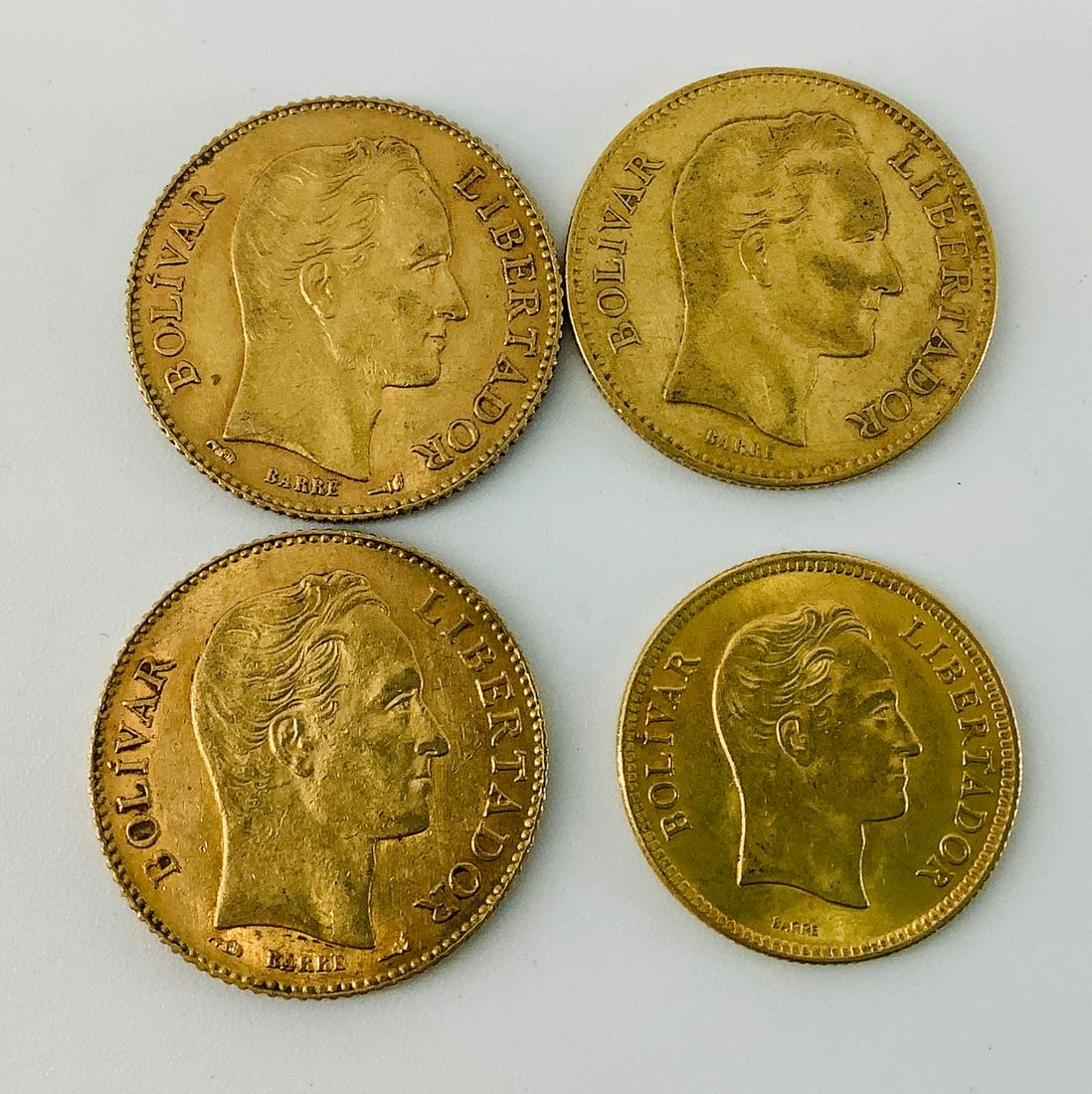 Four Venezuelan Gold Coins
