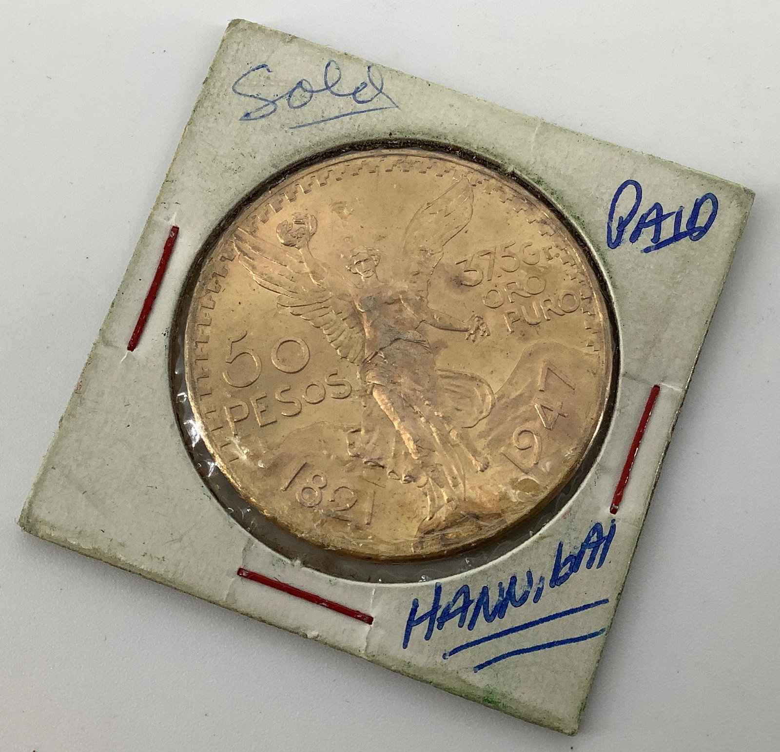 Mexico 50 Pesos 1947 Foreign Gold Bullion Coin