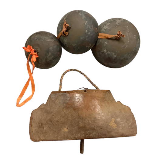 Hbells From The Far East. An 11 Inch Wooden Bell From Bali. With Metals ...