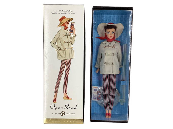 Open Road Barbie & Outfit Reproduction Of 1961 Brunette Barbie Wearing ... Open Road Barbie & Outfit Reproduction Of 1961 Brunette Barbie Wearing ...