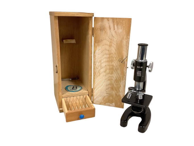 Vintage Selsi microscope with 6 slides and case. (#1078) on Jan 12 ...